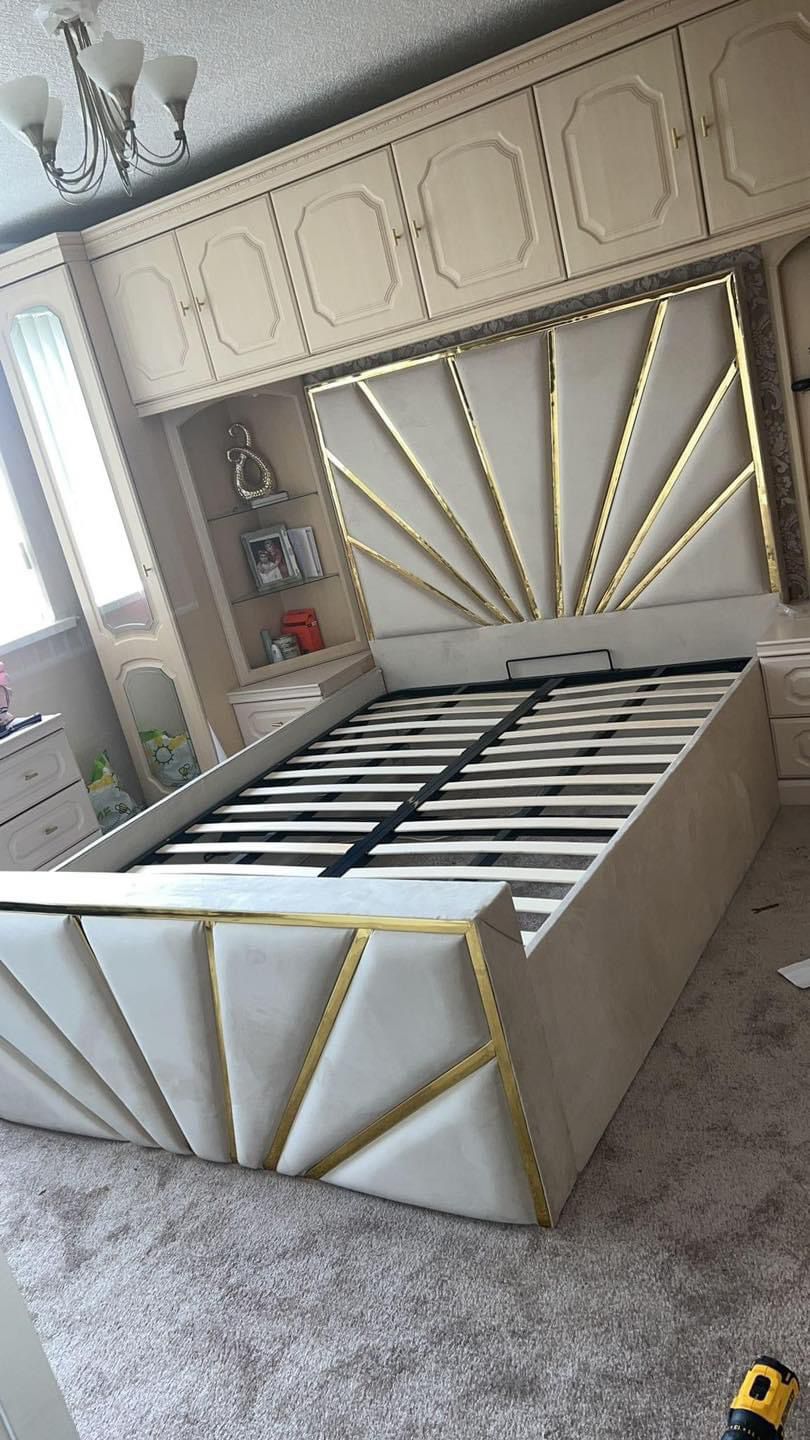 Art Deco Inspired Design Sunrise Stripe Bed | Heavenly dream beds